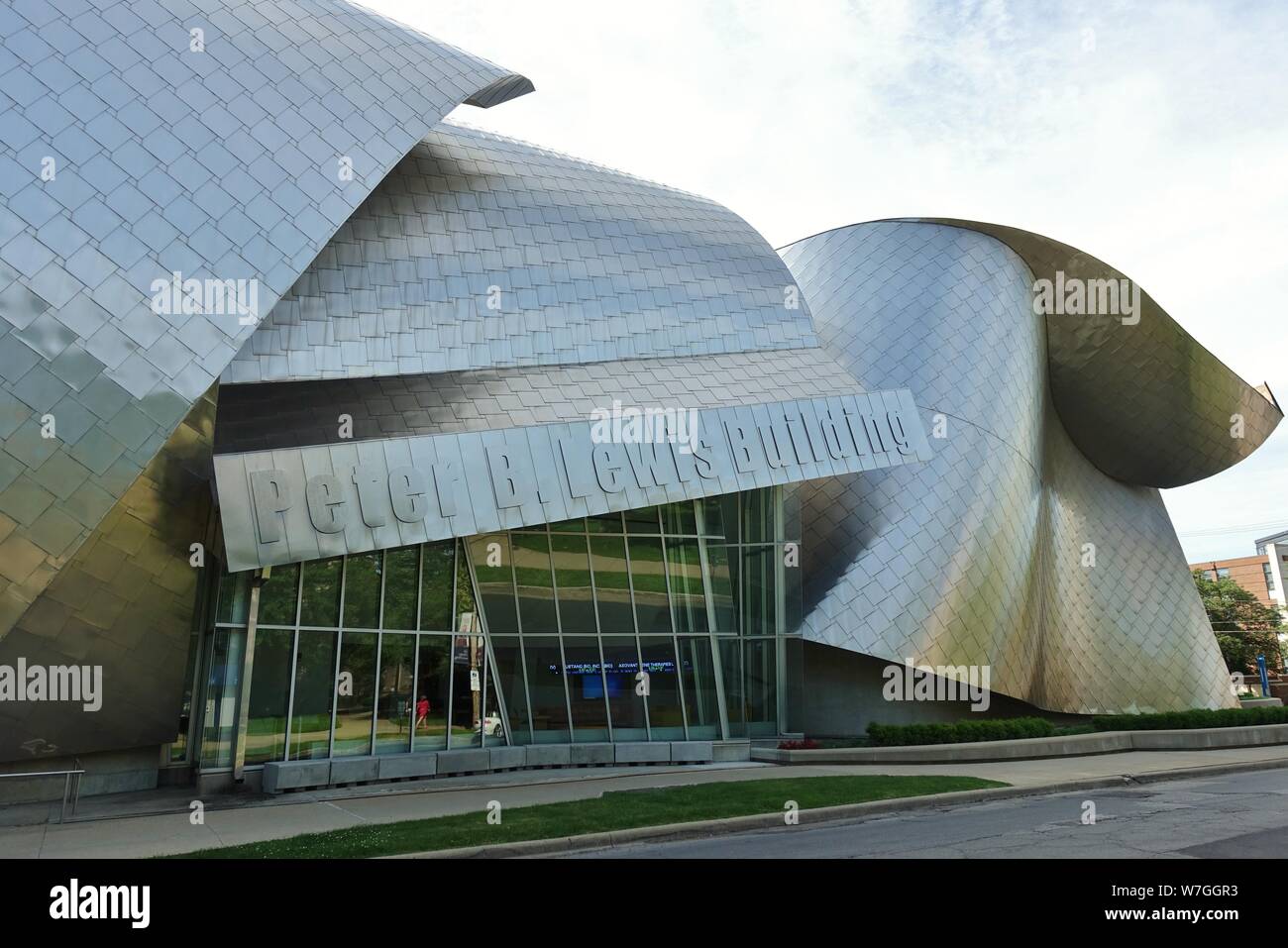 CLEVELAND, OH -23 JUN 2019- View of the Frank Gehry designed Peter B ...