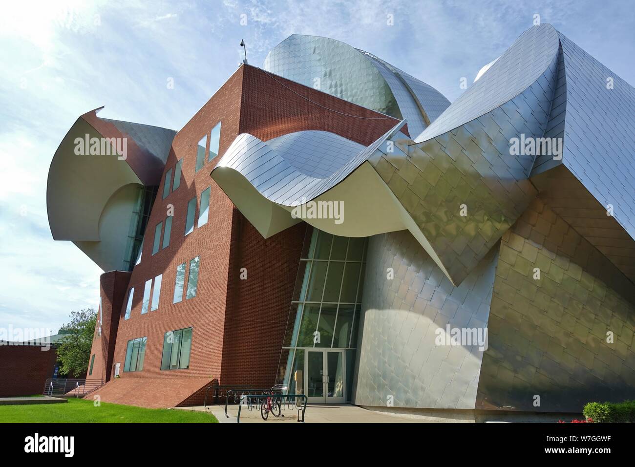 CLEVELAND, OH -23 JUN 2019- View of the Frank Gehry designed Peter B ...