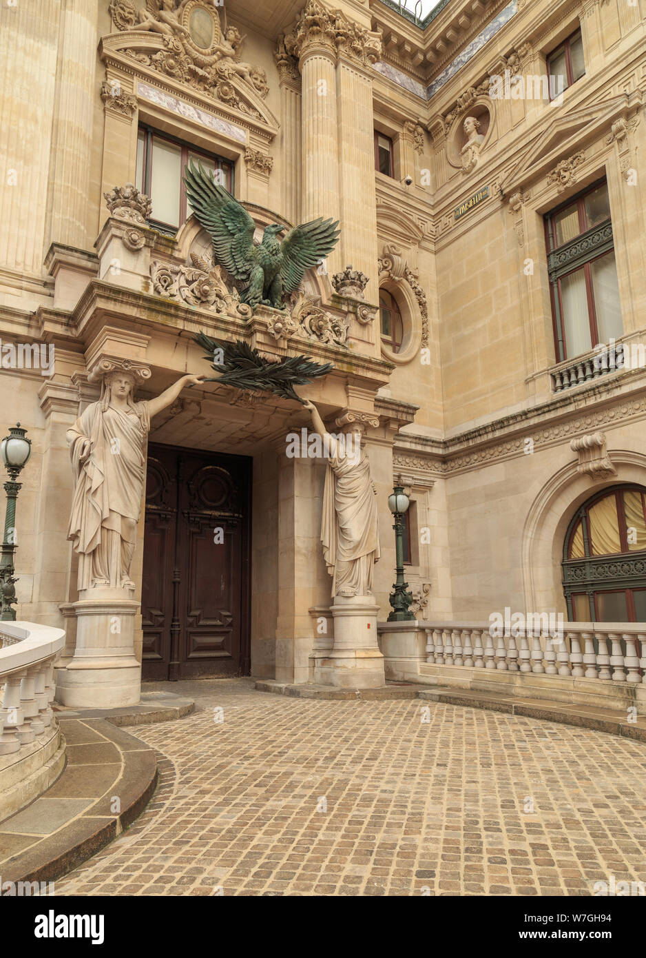 Architectural details of Opera National de Paris. Grand Opera Garnier ...