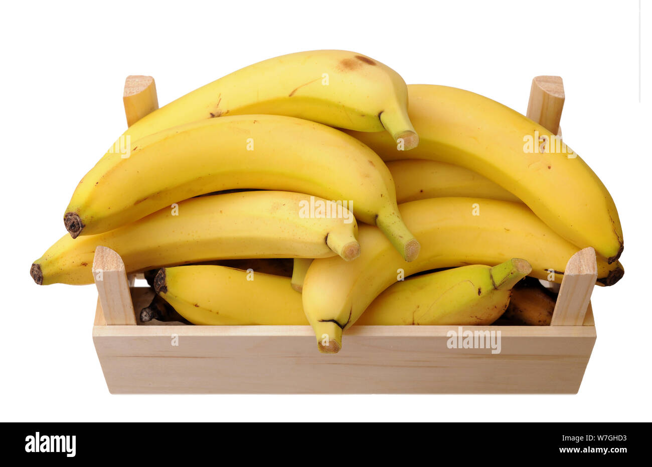 a lot of bananas in wooden case Stock Photo - Alamy