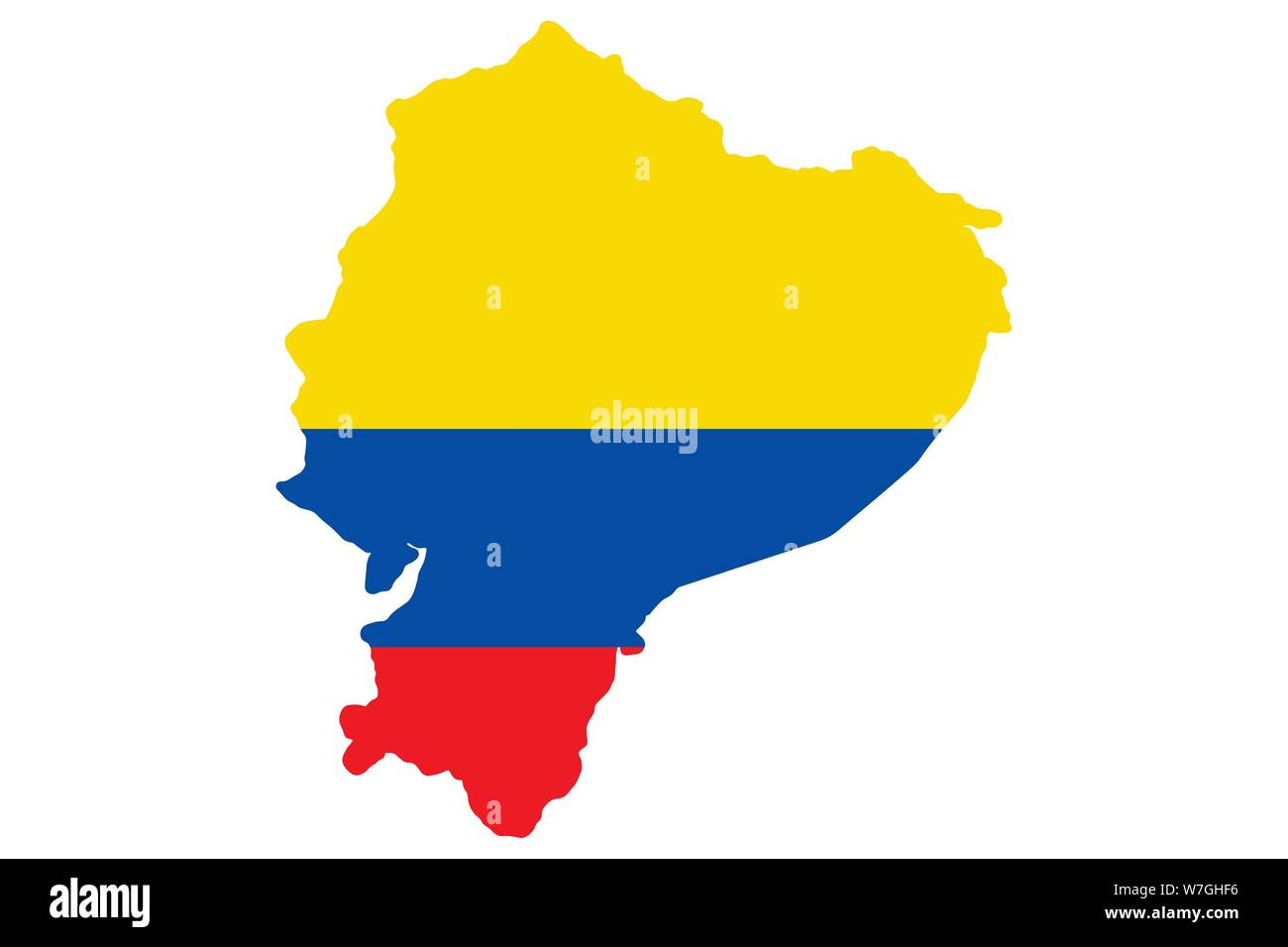 Ecuador flag map.Vector illustration EPS10 Stock Vector Image & Art - Alamy