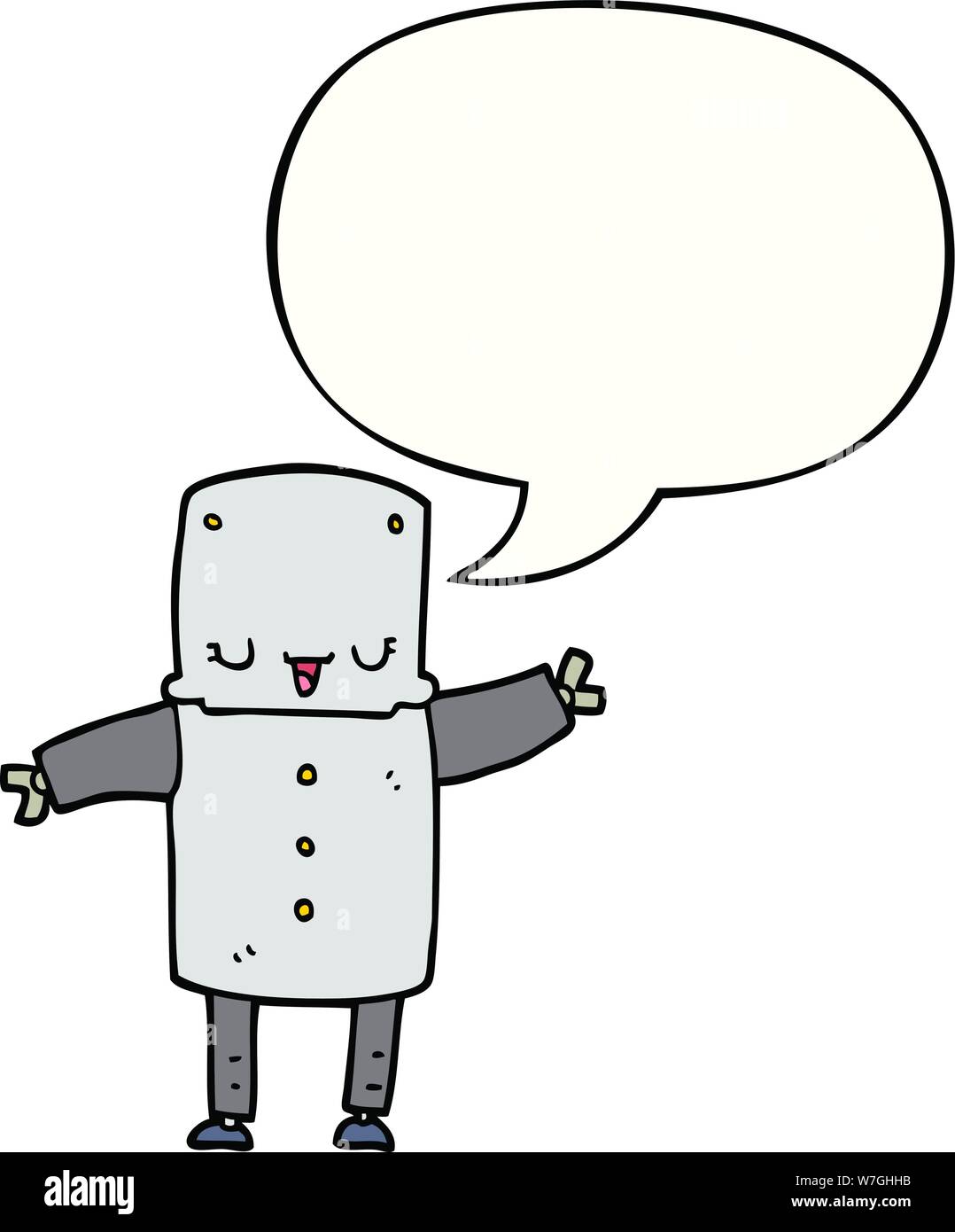 Speaking robot Stock Vector Images - Alamy