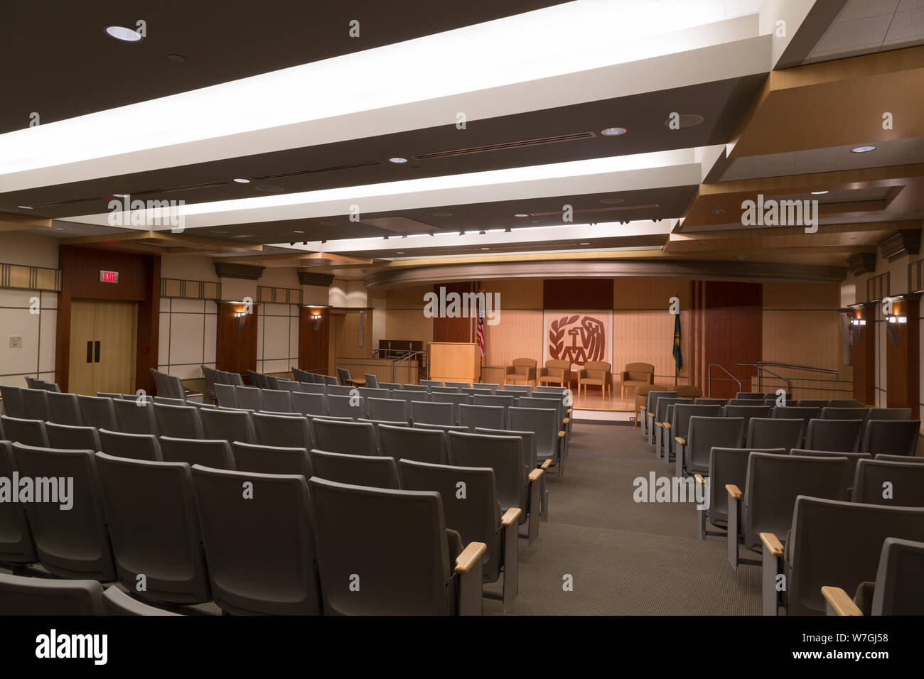 Auditorium at the Interior Department Building, Washington, D.C Stock ...