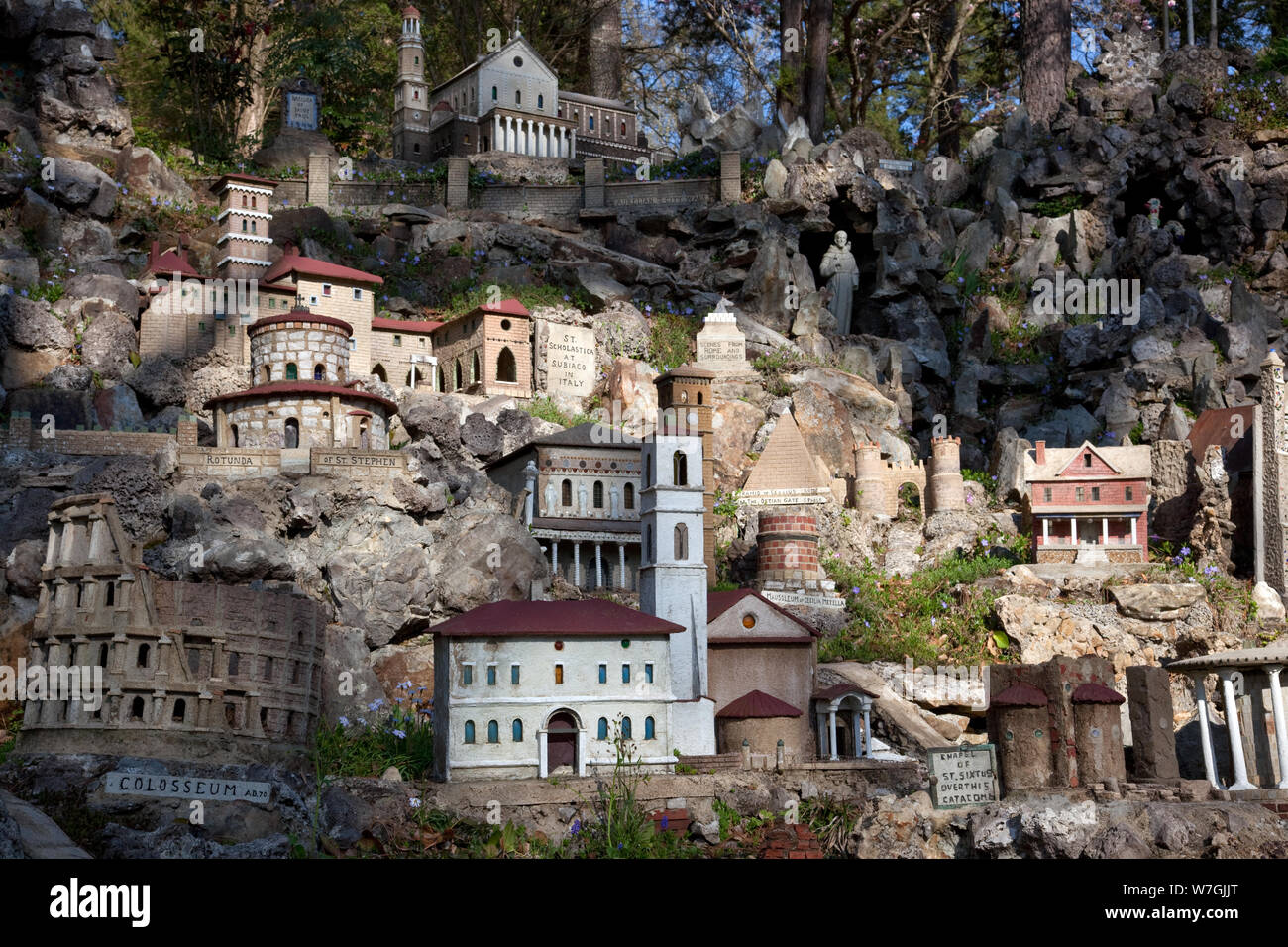 Ave Maria Grotto, Cullman, Alabama Stock Photo - Alamy