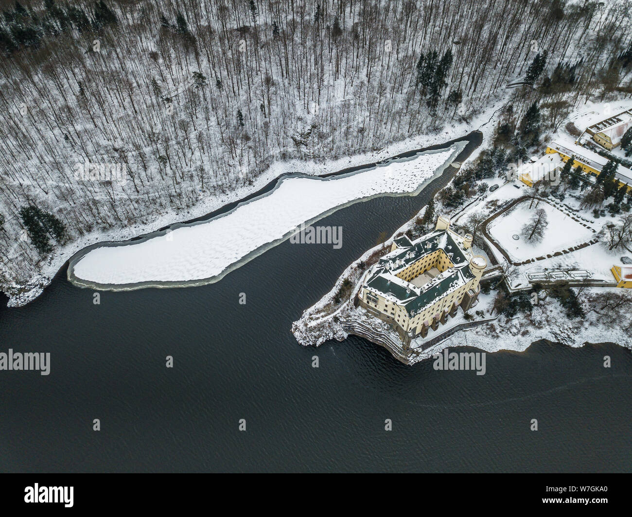 Orlik castle was established as a royal castle beside a ford across the ...