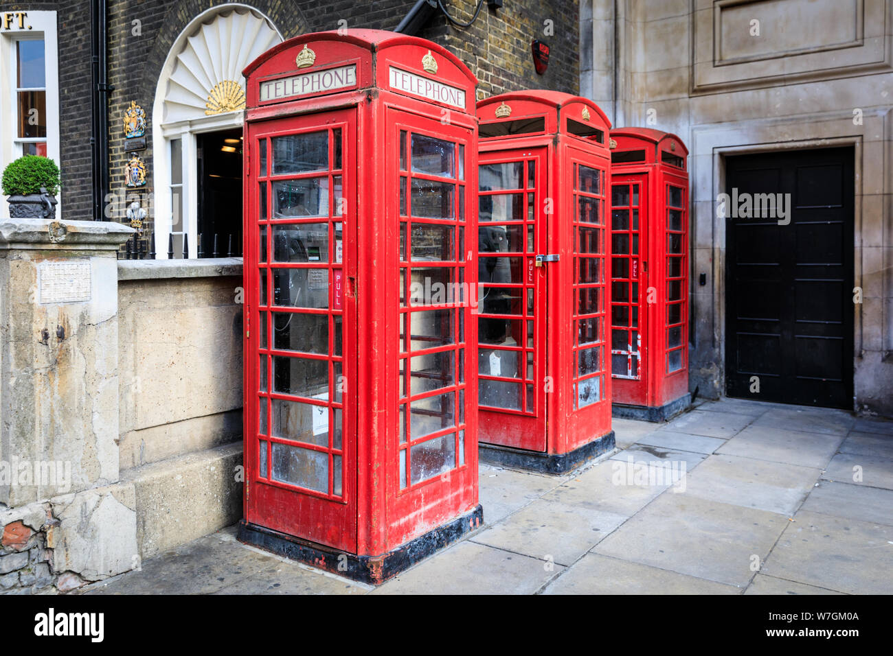 Traditional red london telephone boxes hi-res stock photography and ...
