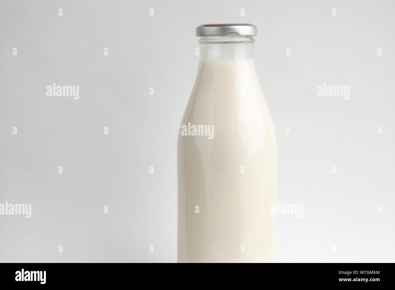 glass bottle with delicious milk Stock Photo - Alamy