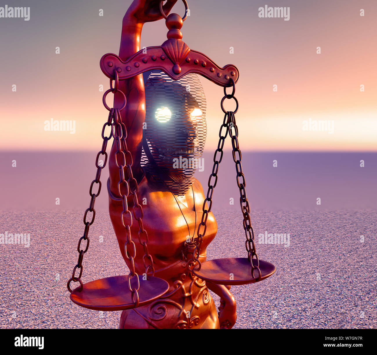 Corruption of Justice Sytem - 3d rendering Stock Photo - Alamy