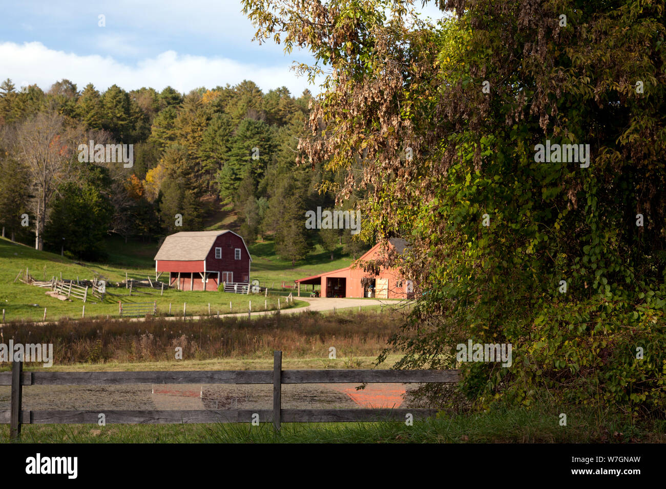 Barn in Falls Village, Connecticut Stock Photo - Alamy