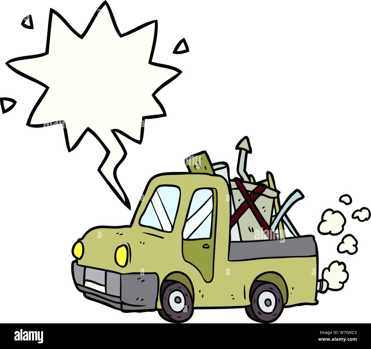 Old junk car Stock Vector Images - Alamy