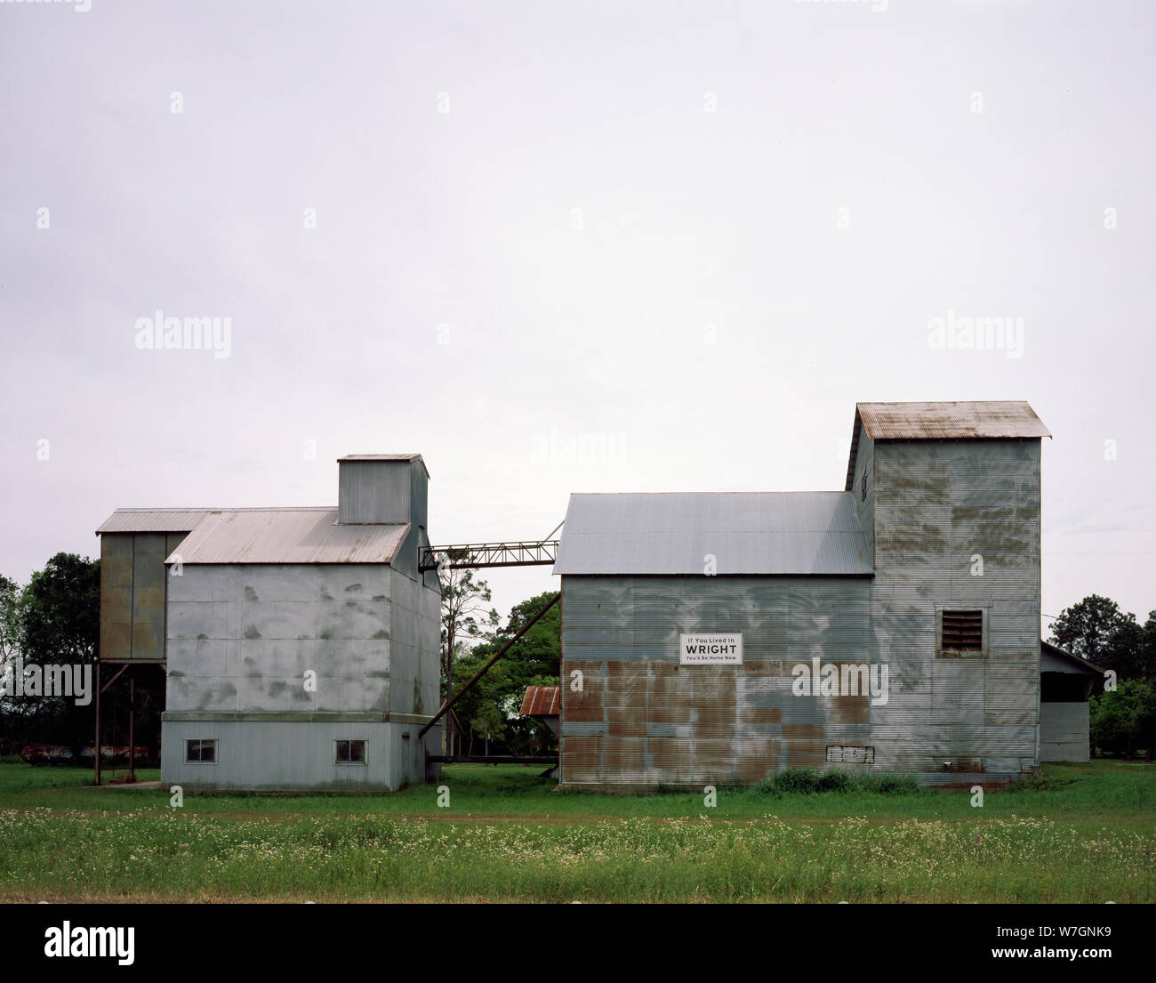 Barn whose owner has civic pride in Wright, Texas Stock Photo - Alamy