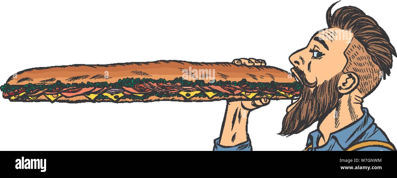 Sandwich cartoon Stock Vector Images - Alamy