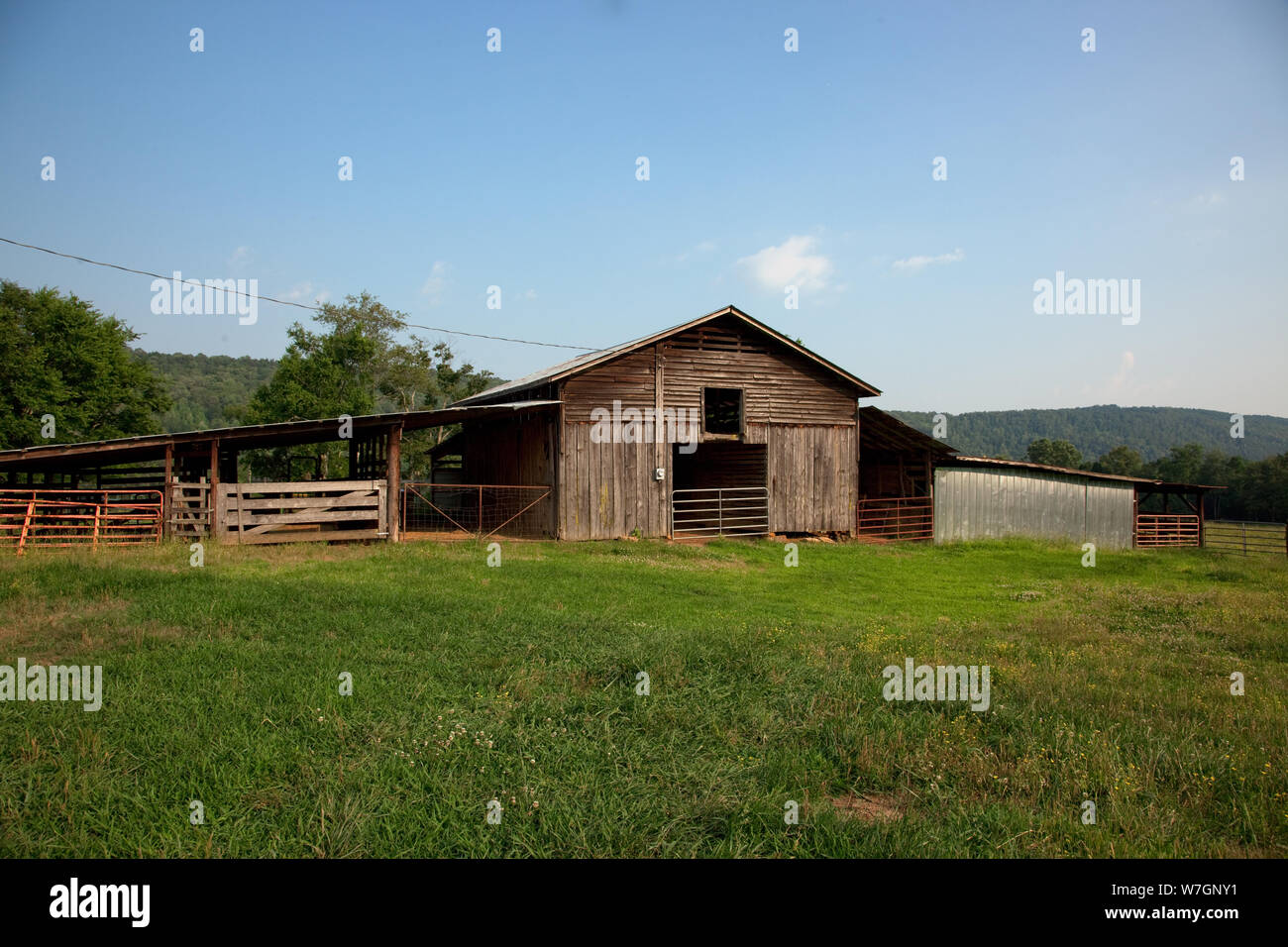 Barns and rural scenes on Route 11 near Gadsden, Alabama Stock Photo ...