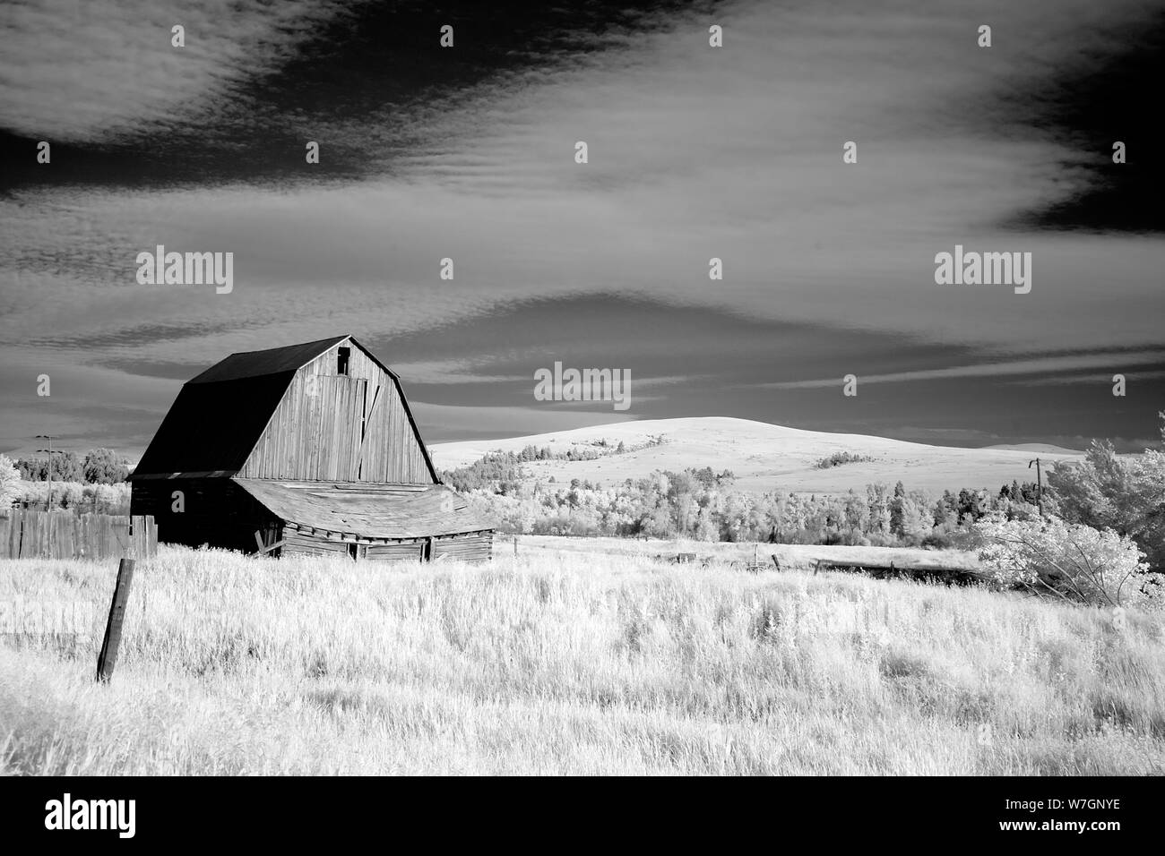 Barn, rural Wyoming Stock Photo - Alamy