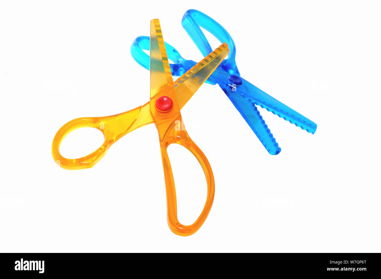 Plastic kids safety scissors isolated hi-res stock photography and ...