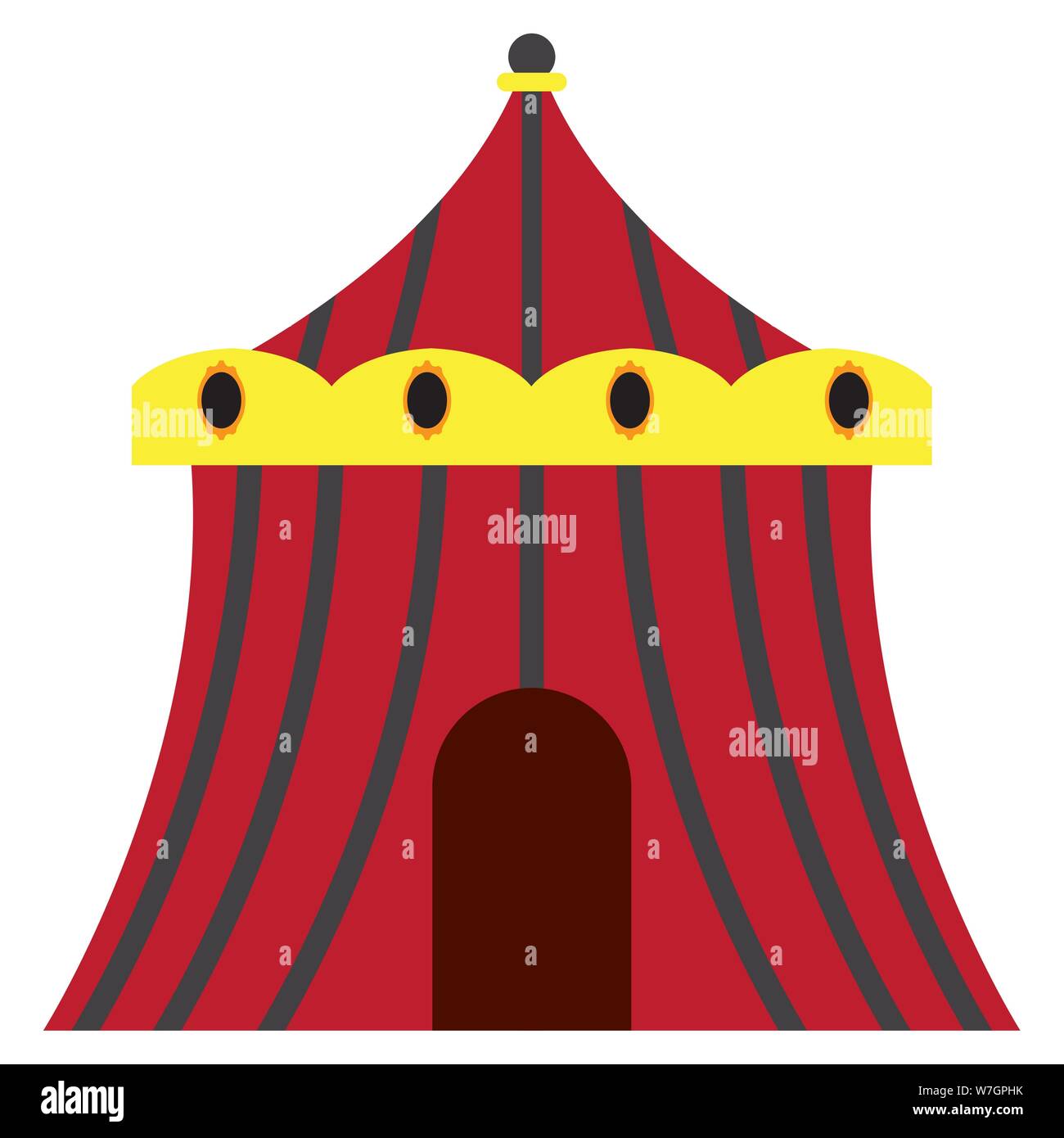 Isolated big top on a white background - Vector Stock Vector Image ...