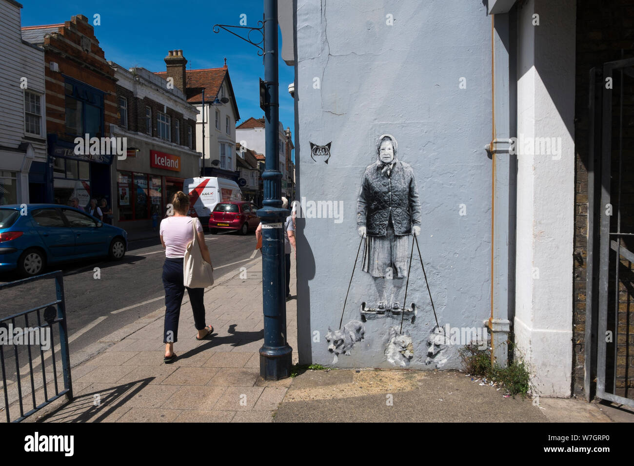 'They See Me Rollin' by Catman, graffiti of The Queen on a segway with ...