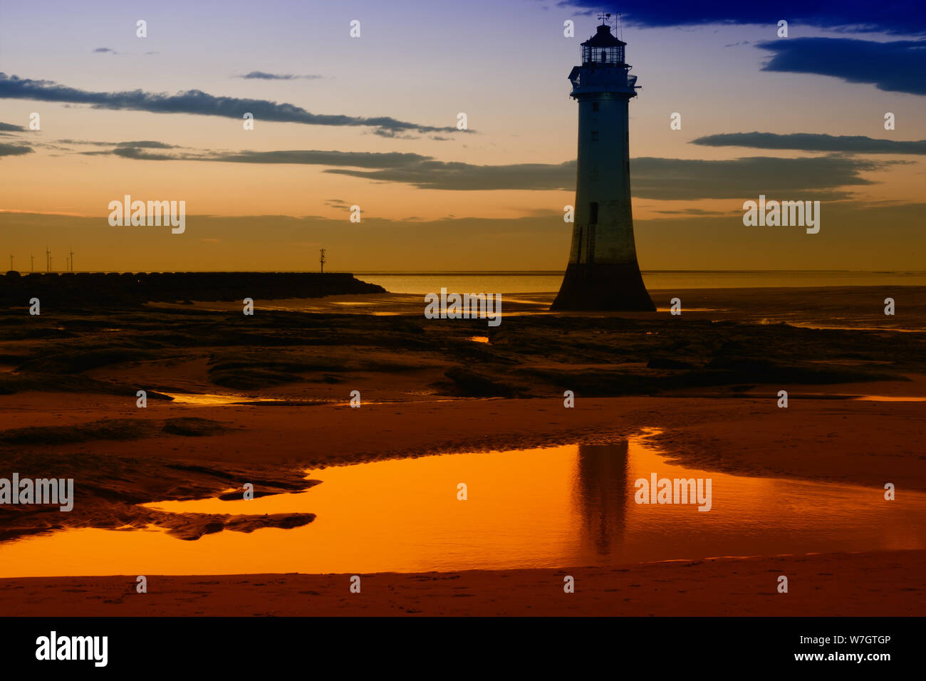 Perch Rock Lighthouse Stock Photos & Perch Rock Lighthouse Stock Images ...