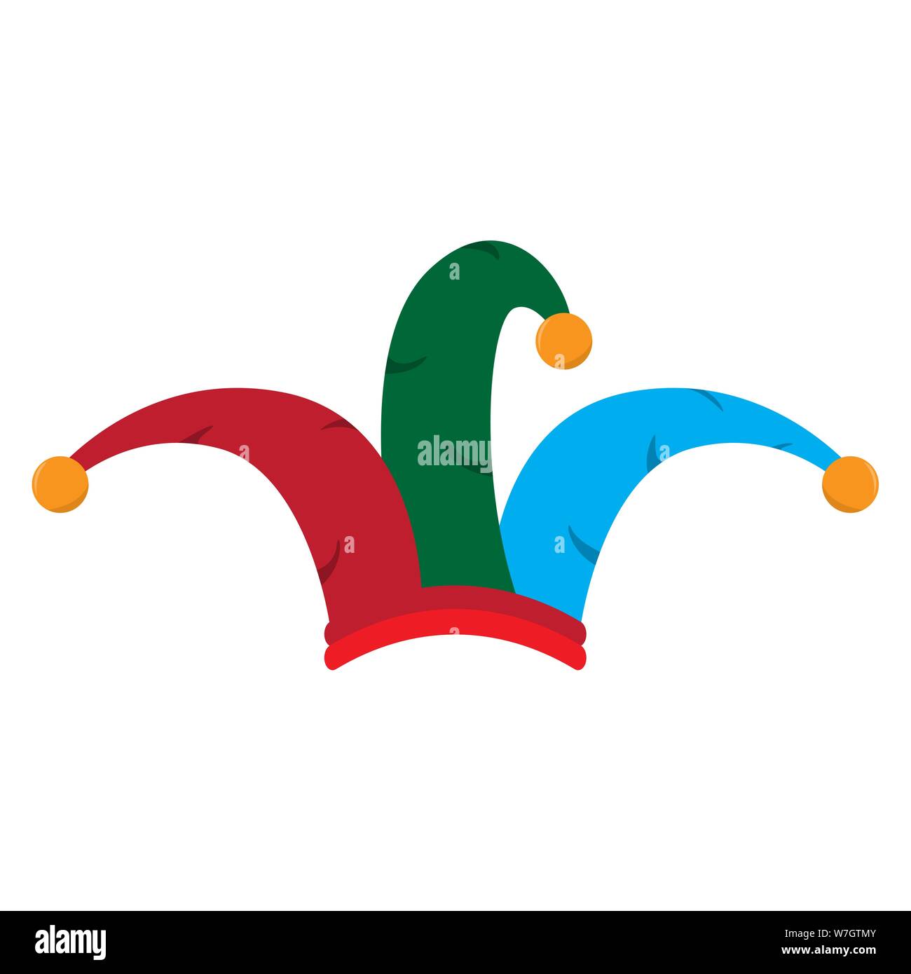 Isolated colored jester hat on a white background - Vector Stock Vector ...