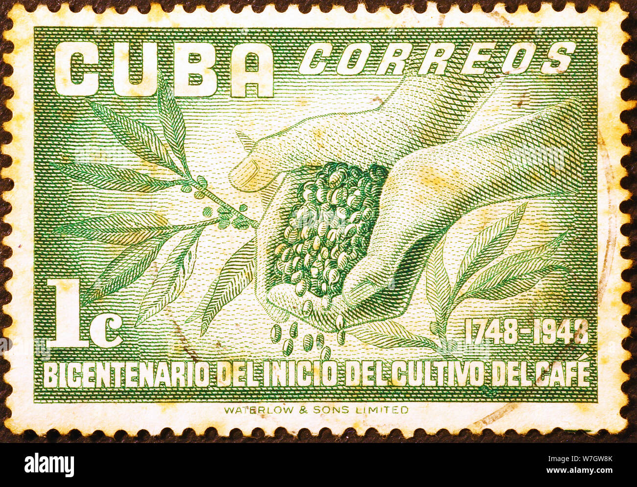 Vintage cuba stamp hi-res stock photography and images - Alamy