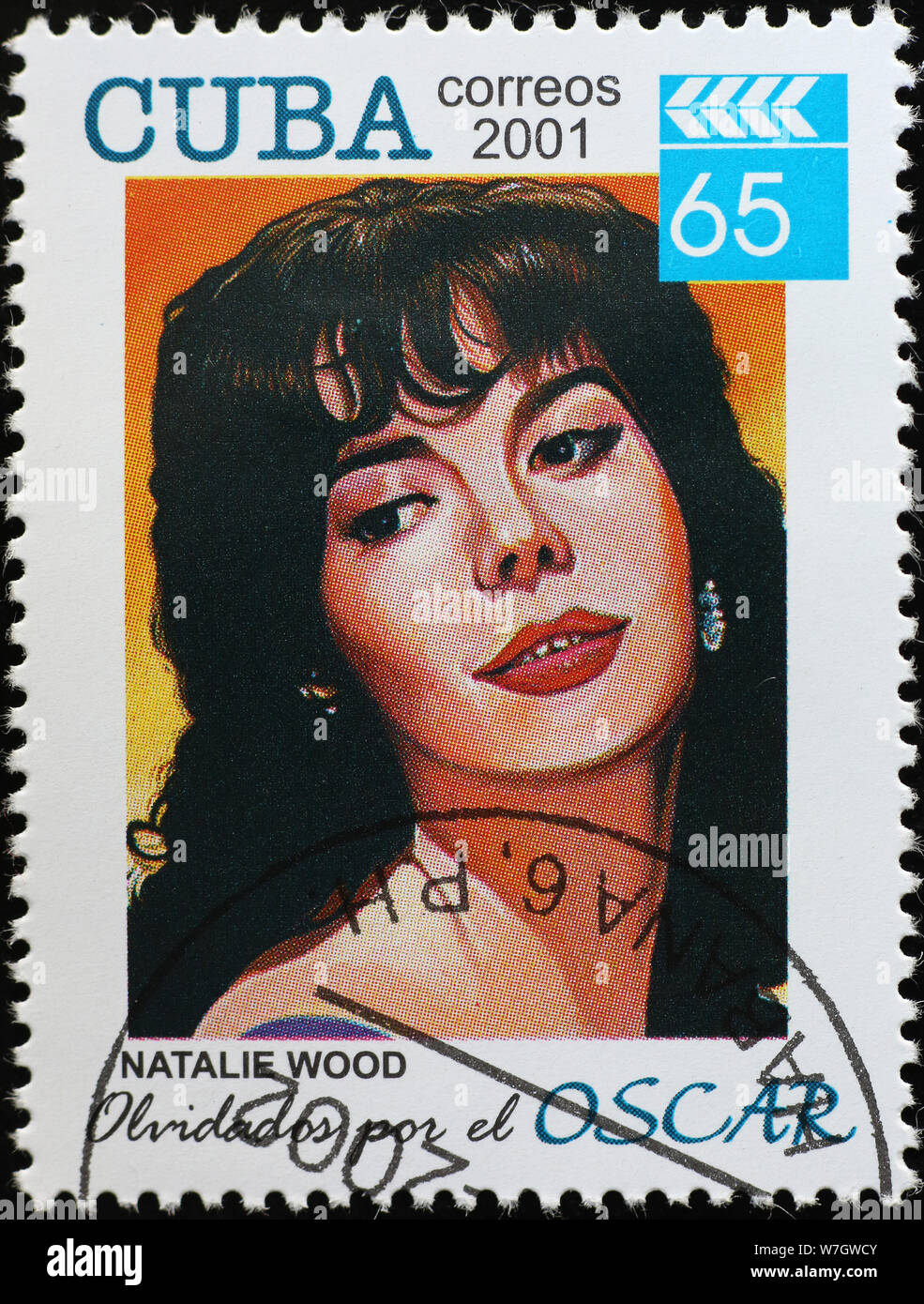 Natalie Wood on cuban postage stamp Stock Photo - Alamy