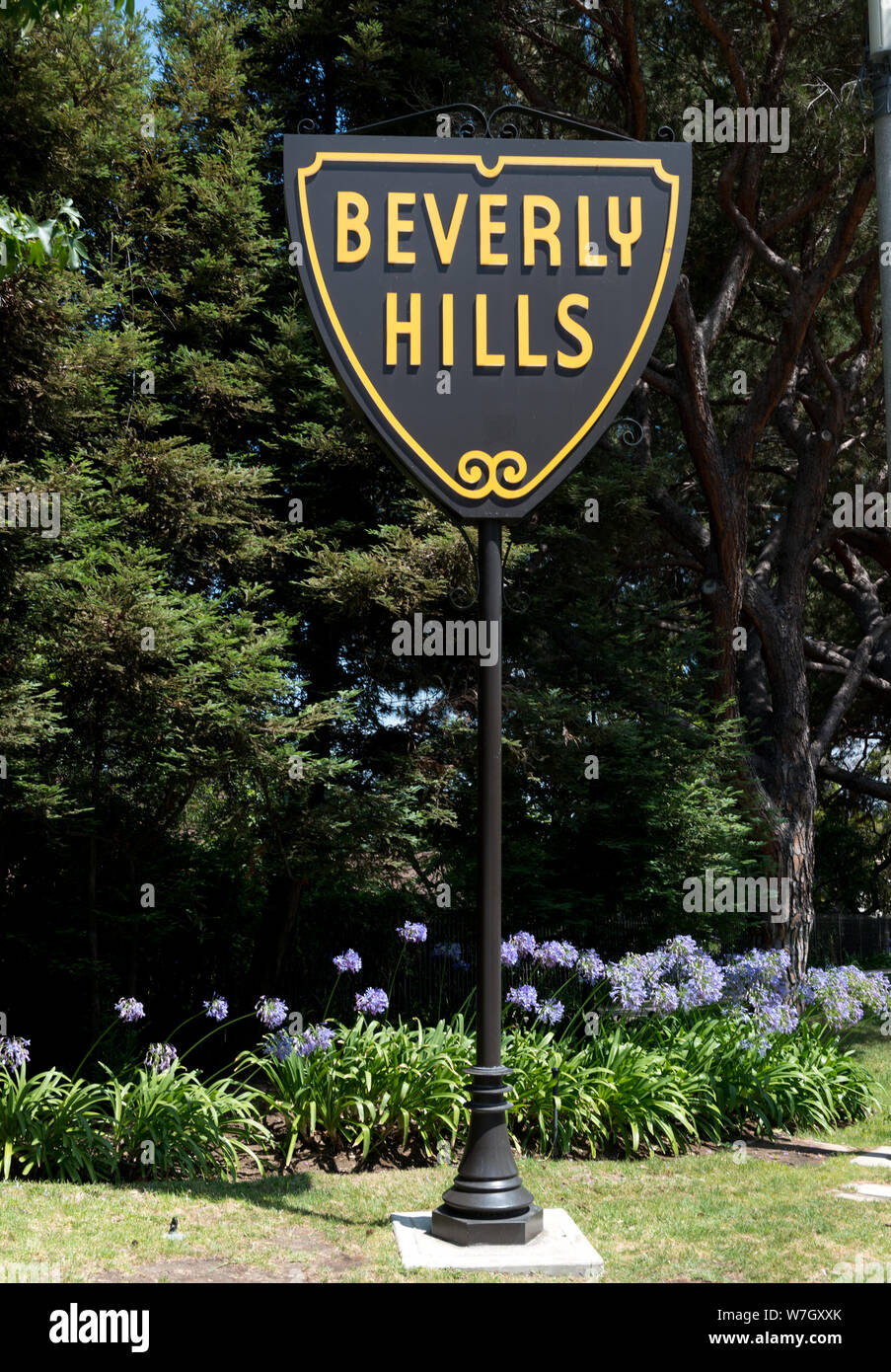 Beverly Hills sign in Los Angeles, California Stock Photo - Alamy