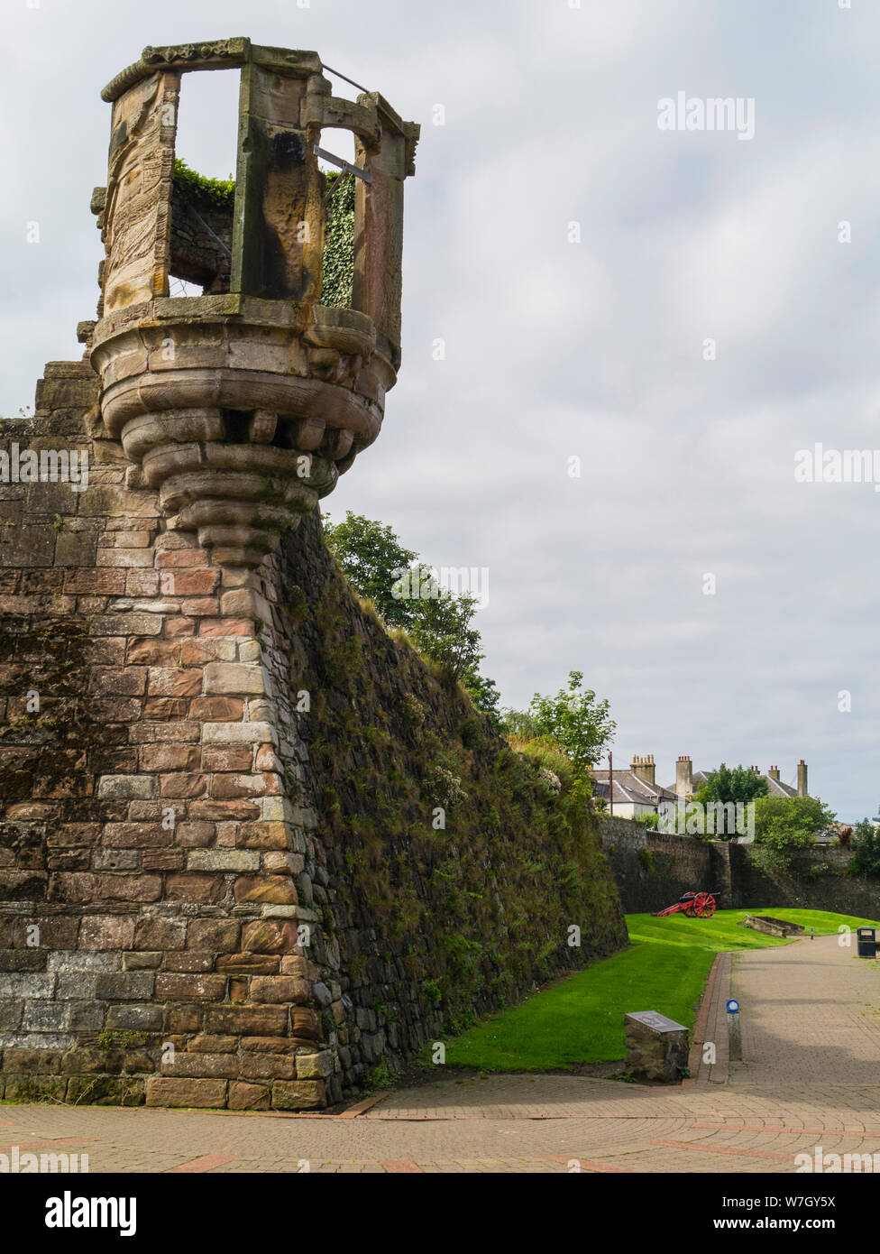 remains of Sentry Box at the Cromwell era Citadel, Ayr, South Ayrshire ...