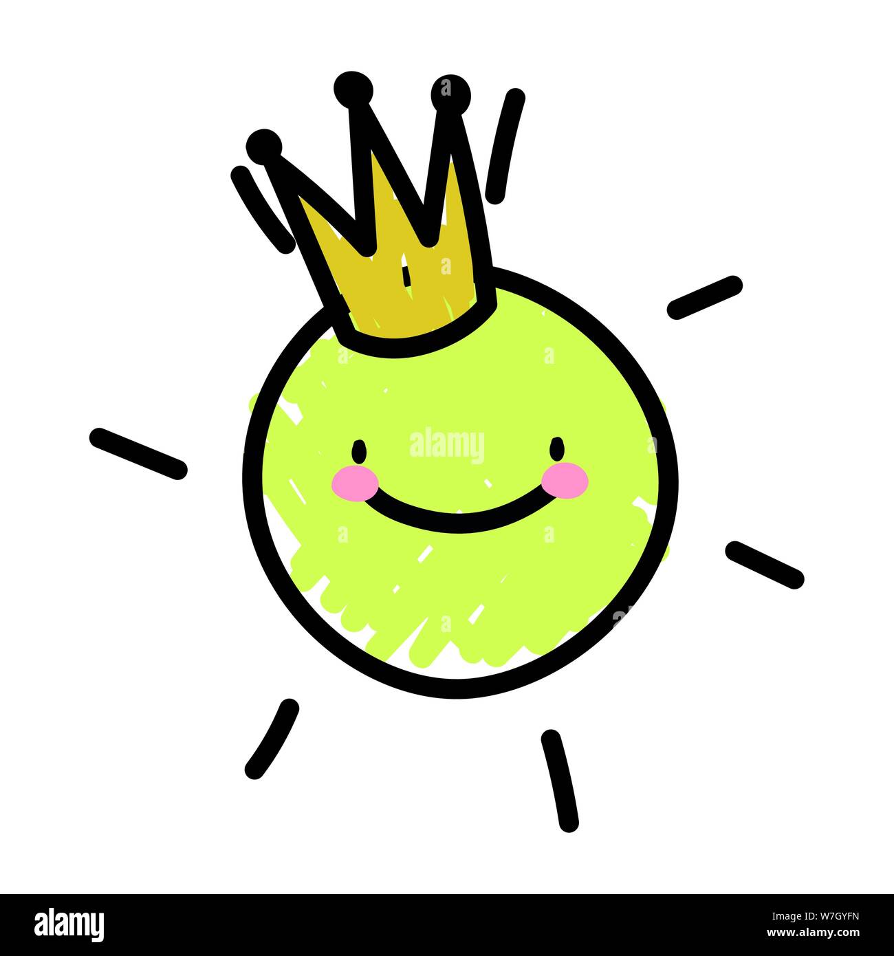 Sun draw cartoon design, Summer spring nature tropical season holiday ...