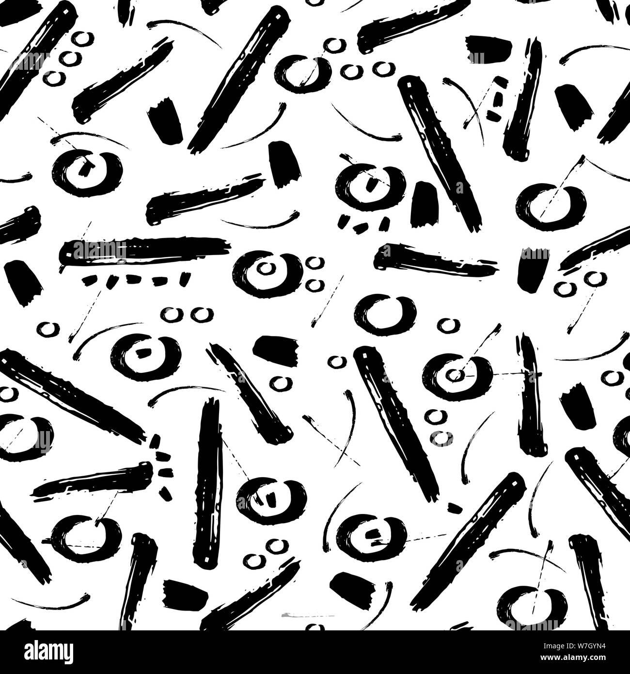 Seamless pattern minimalist texture Black and White Stock Photos ...