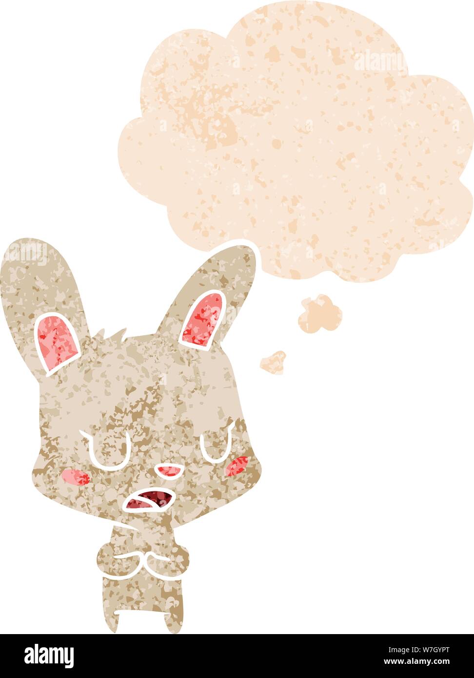 Cartoon illustration rabbit talking hi-res stock photography and images ...