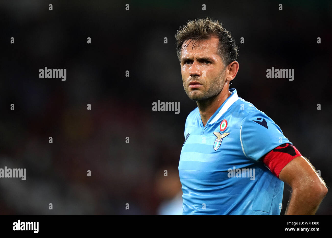 Lazio's Senad Lulic Stock Photo - Alamy
