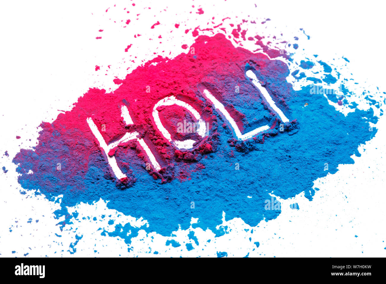 Abstract colorful Happy Holi background. Color vibrant powder isolated ...