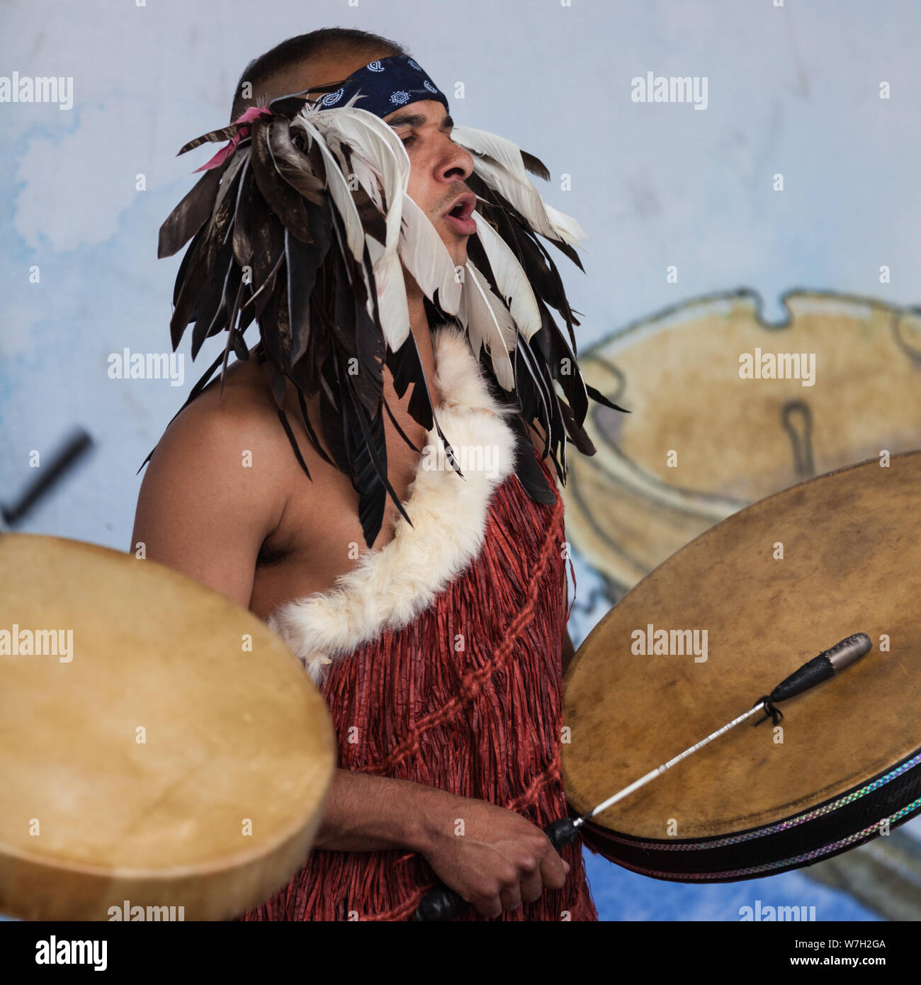 First nations british columbia drum hi-res stock photography and images ...