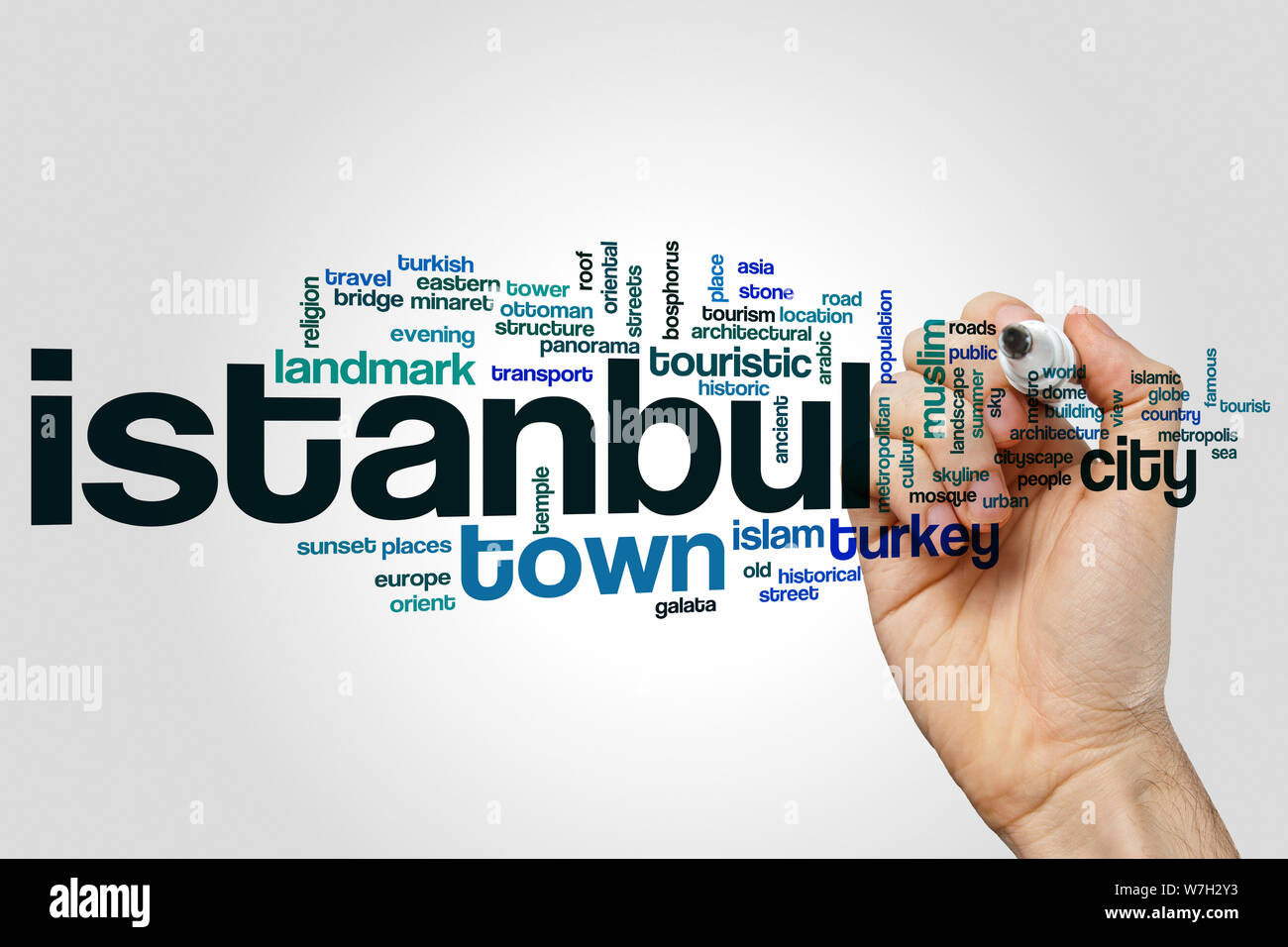 Istanbul word cloud concept Stock Photo - Alamy