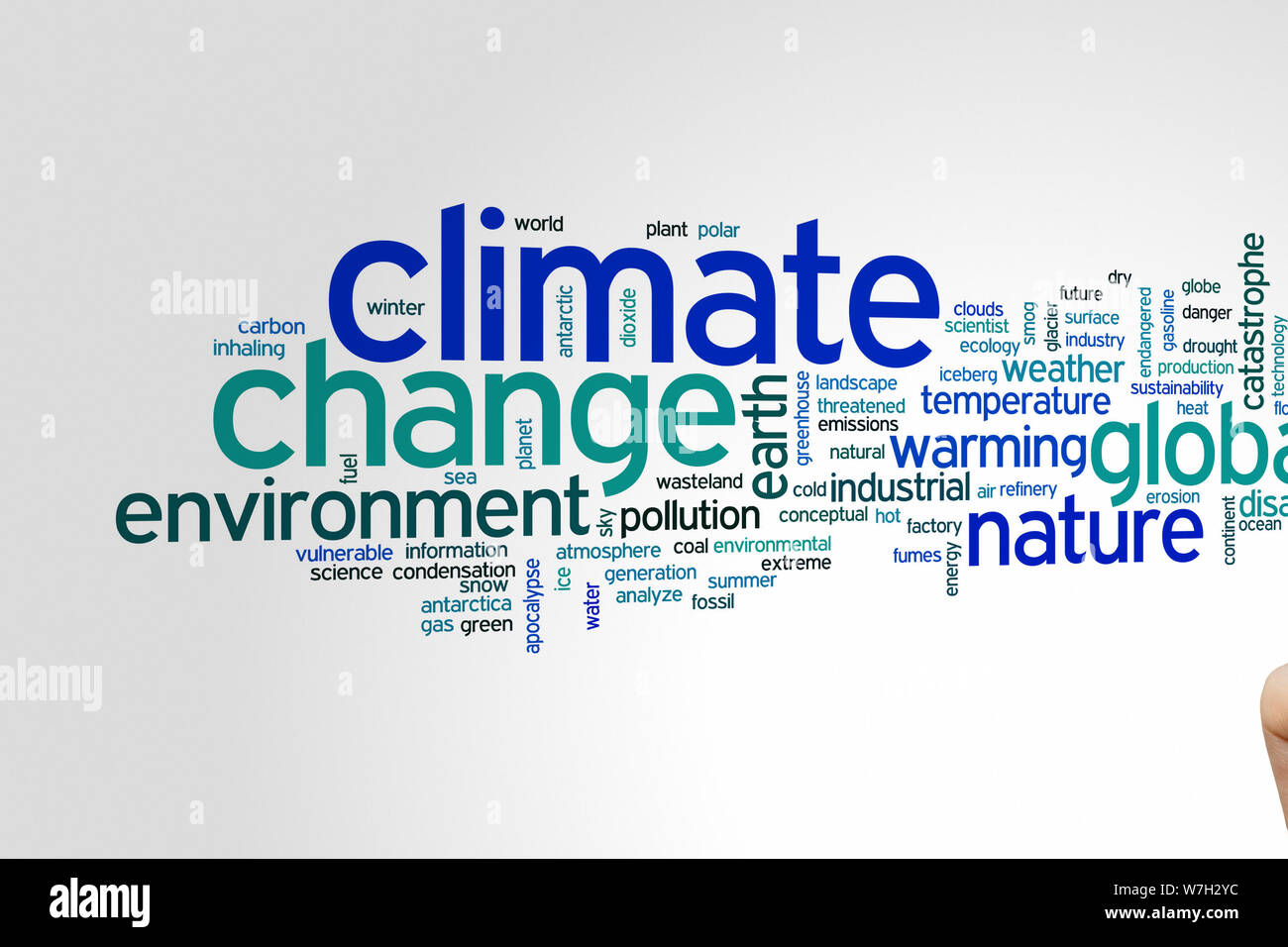 Climate change concept word cloud background Stock Photo - Alamy