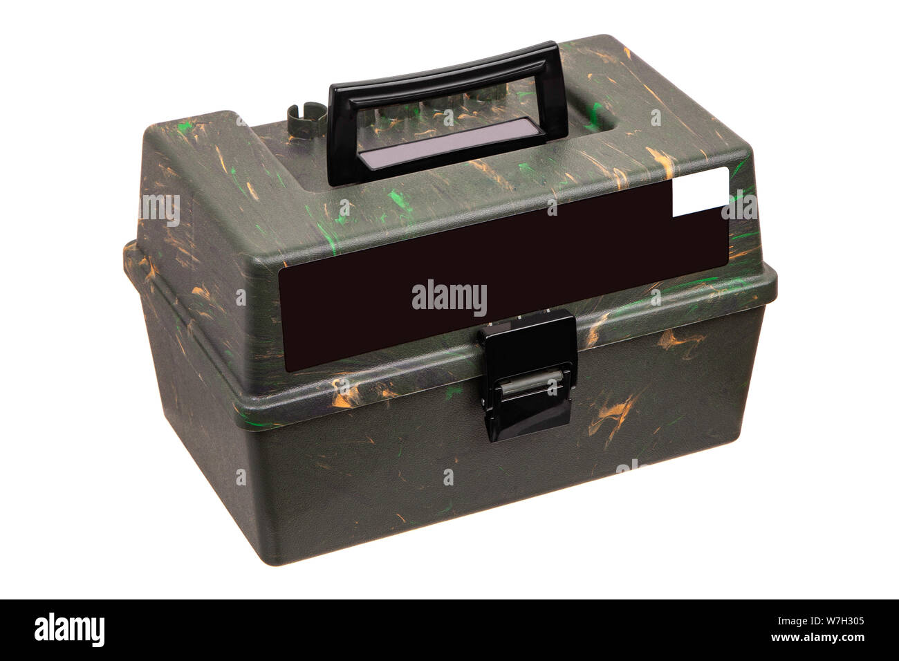 Large Shell Case. Hunting Cartridge ammo Box isolated on white ...