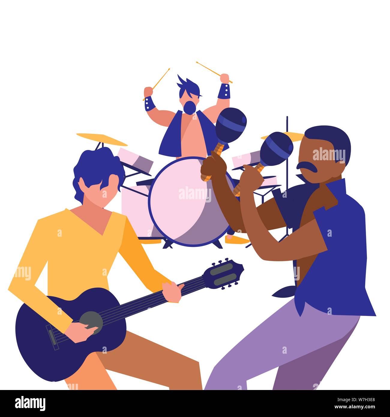 band people musicians concert event design vector illustration Stock ...