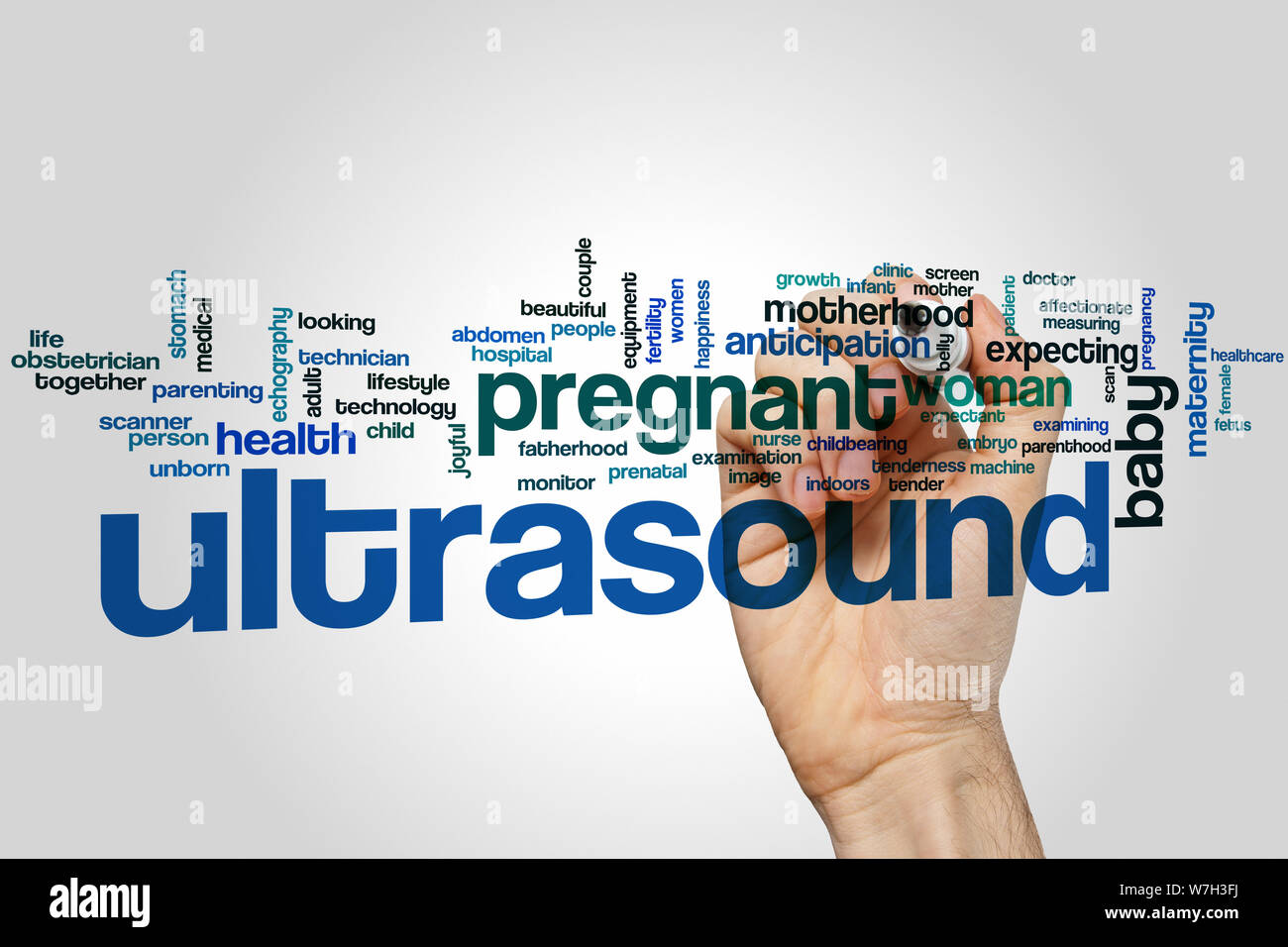 Ultrasound word cloud concept Stock Photo - Alamy