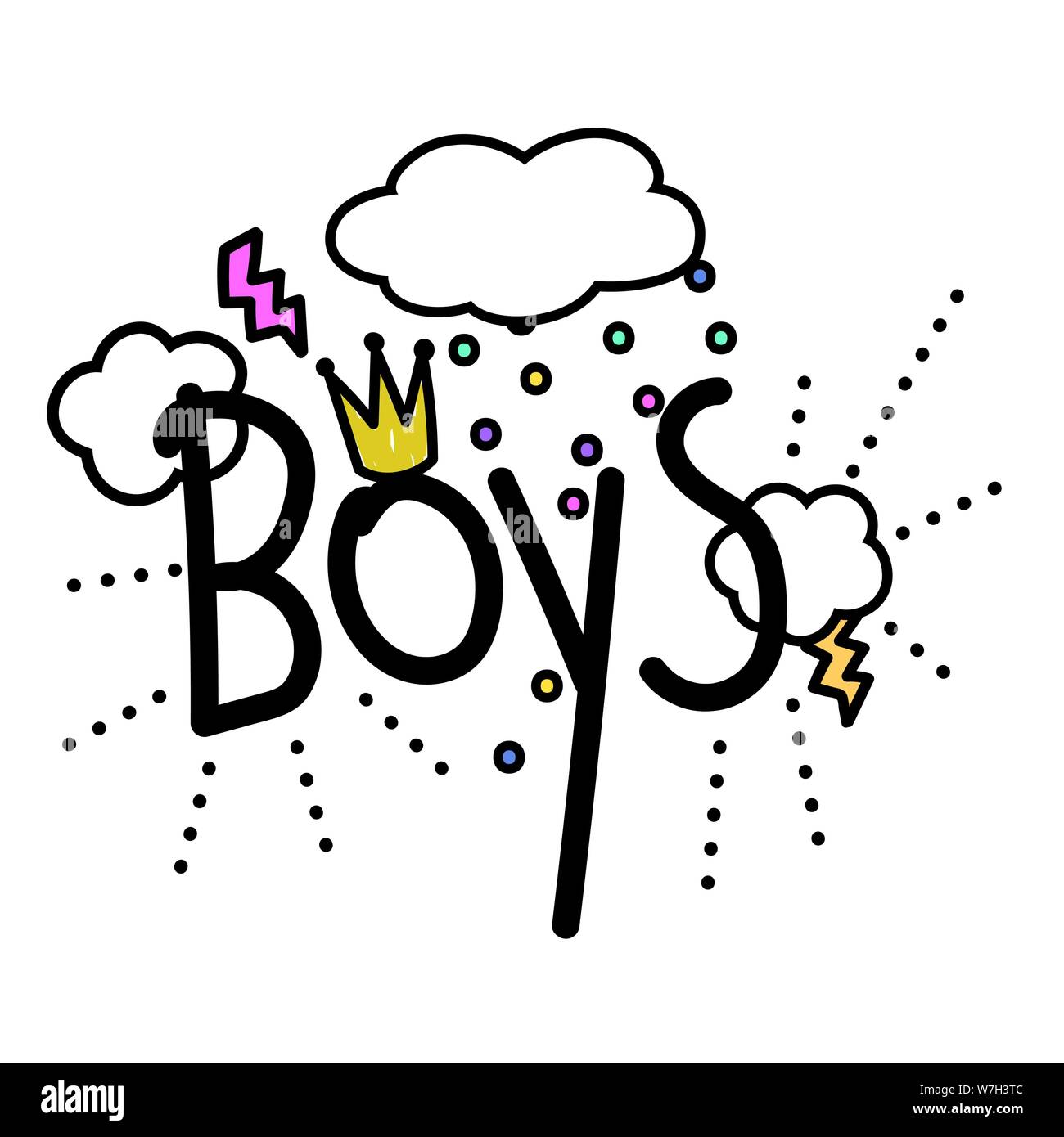 Boys word hi-res stock photography and images - Alamy