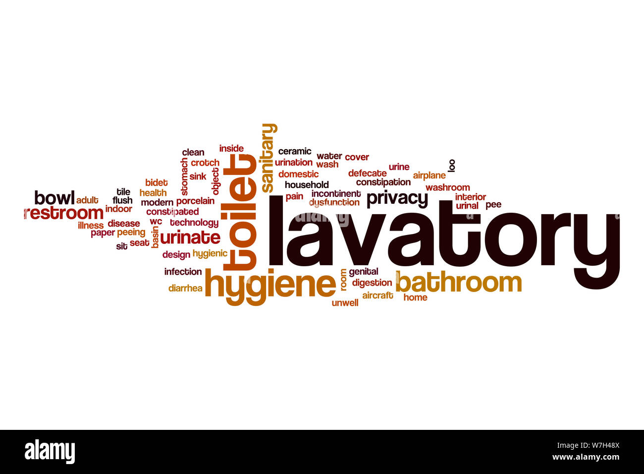 Lavatory word cloud Stock Photo - Alamy