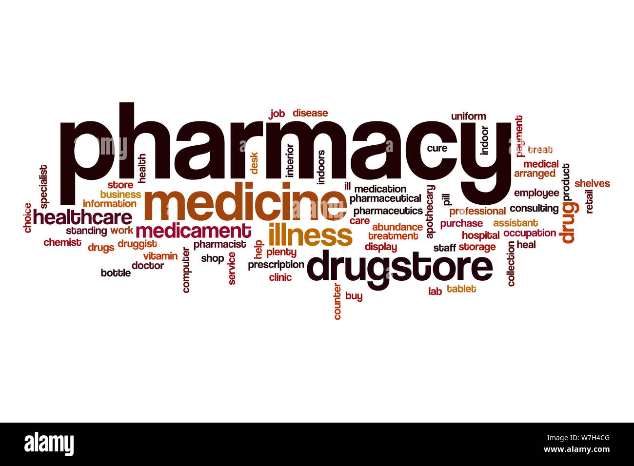 Pharmacy word cloud Stock Photo - Alamy