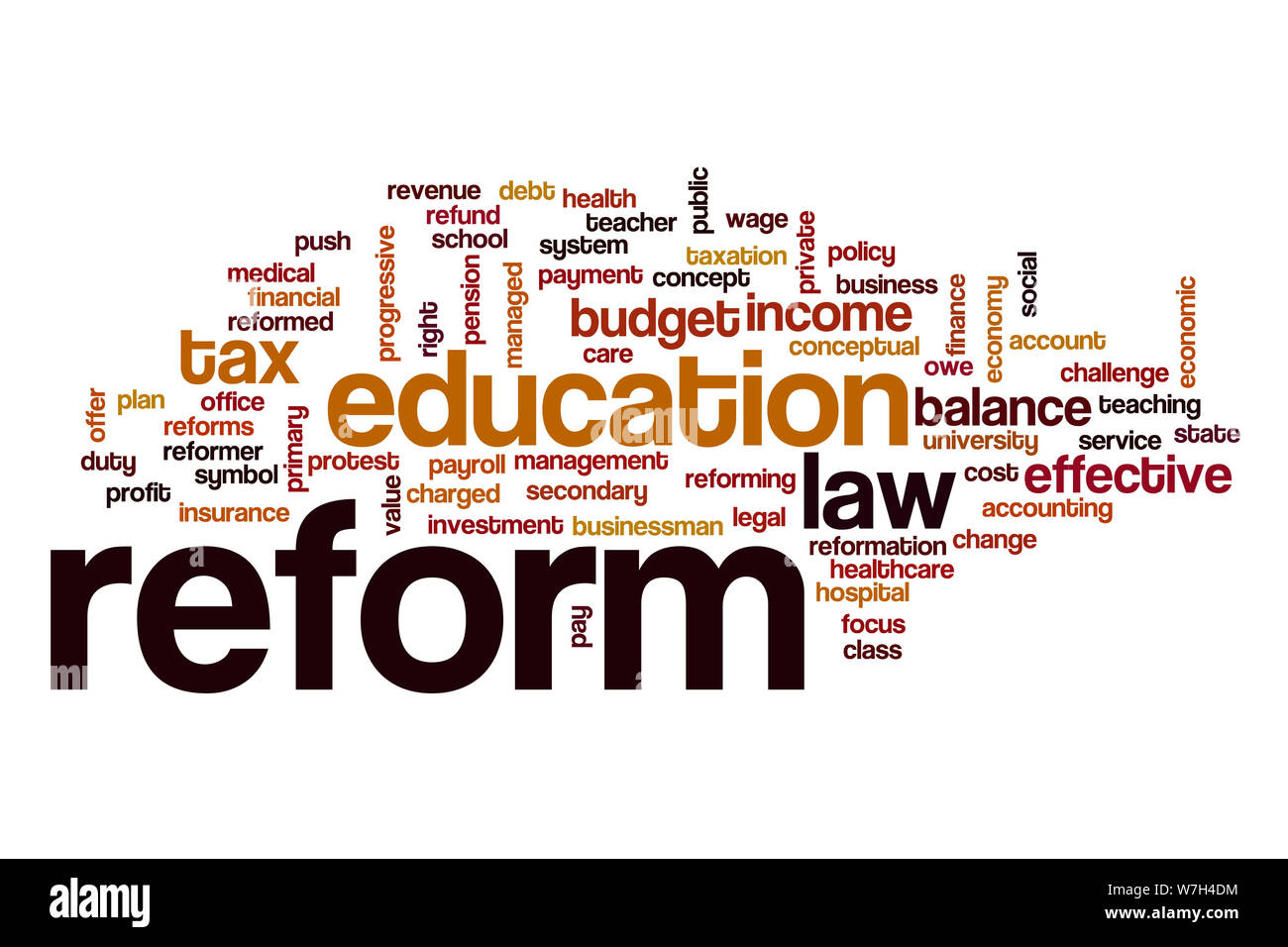 Reform word cloud Stock Photo - Alamy