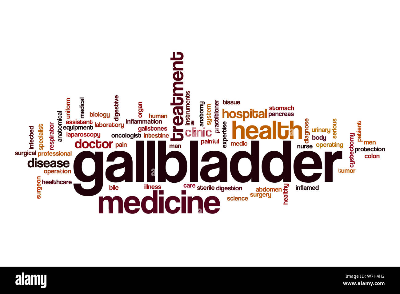 Gallbladder word cloud Stock Photo - Alamy