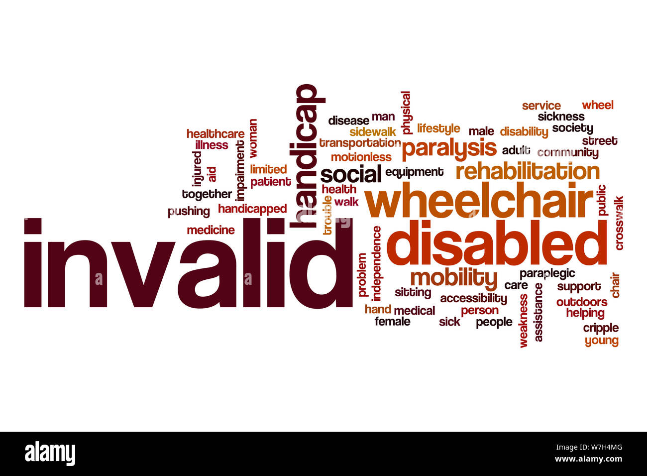 Invalid word cloud Stock Photo - Alamy