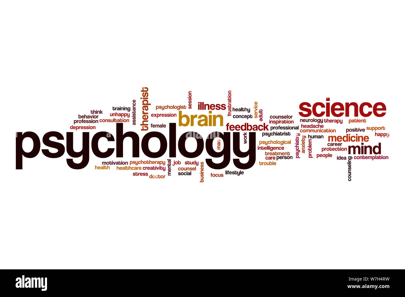 Psychology word cloud Stock Photo - Alamy