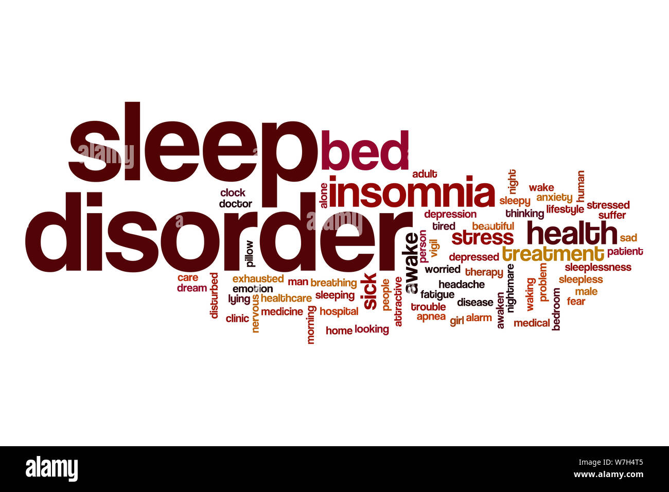 Insomnia sleep disorder word hi-res stock photography and images - Alamy