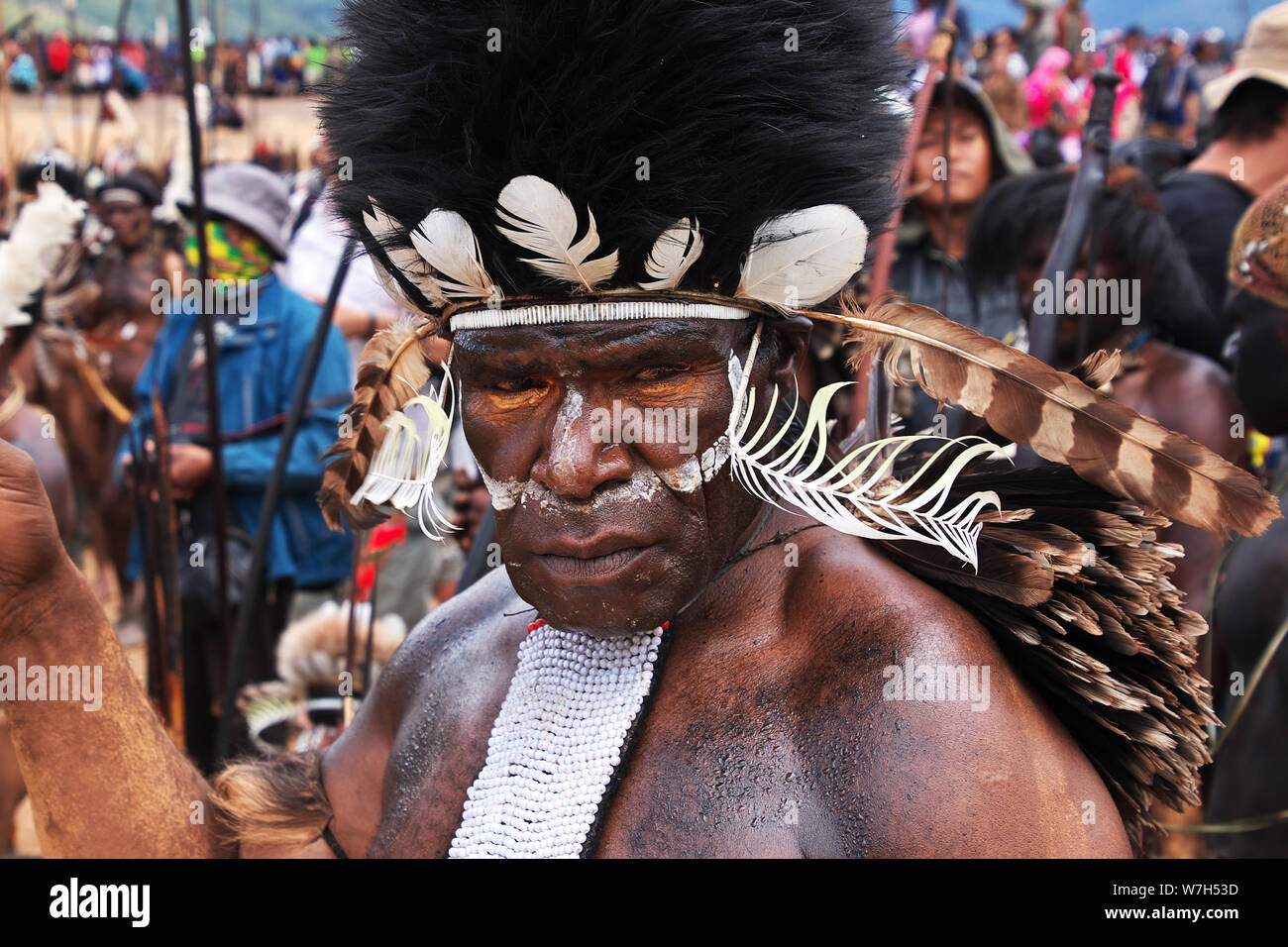 Wamena/Papua, Indonesia - 08 Aug 2016. National festival of local ...
