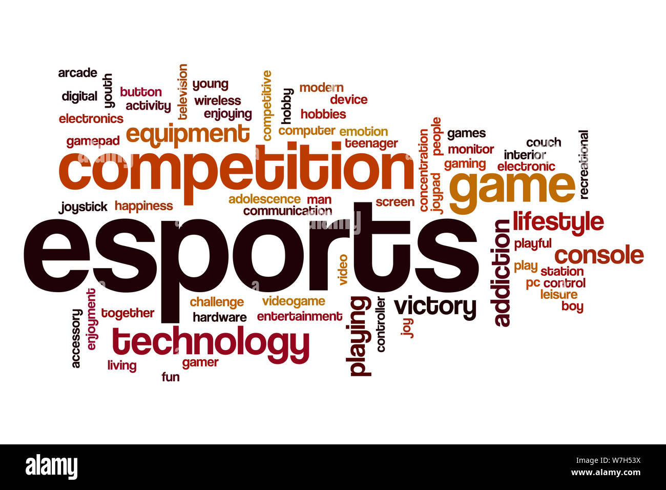 Esports word cloud Stock Photo - Alamy