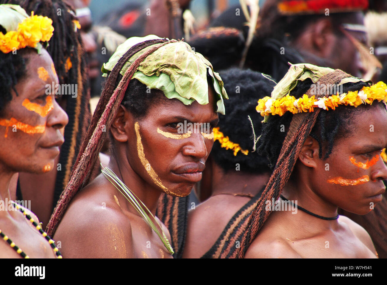 Wamena/Papua, Indonesia - 08 Aug 2016. National festival of local ...