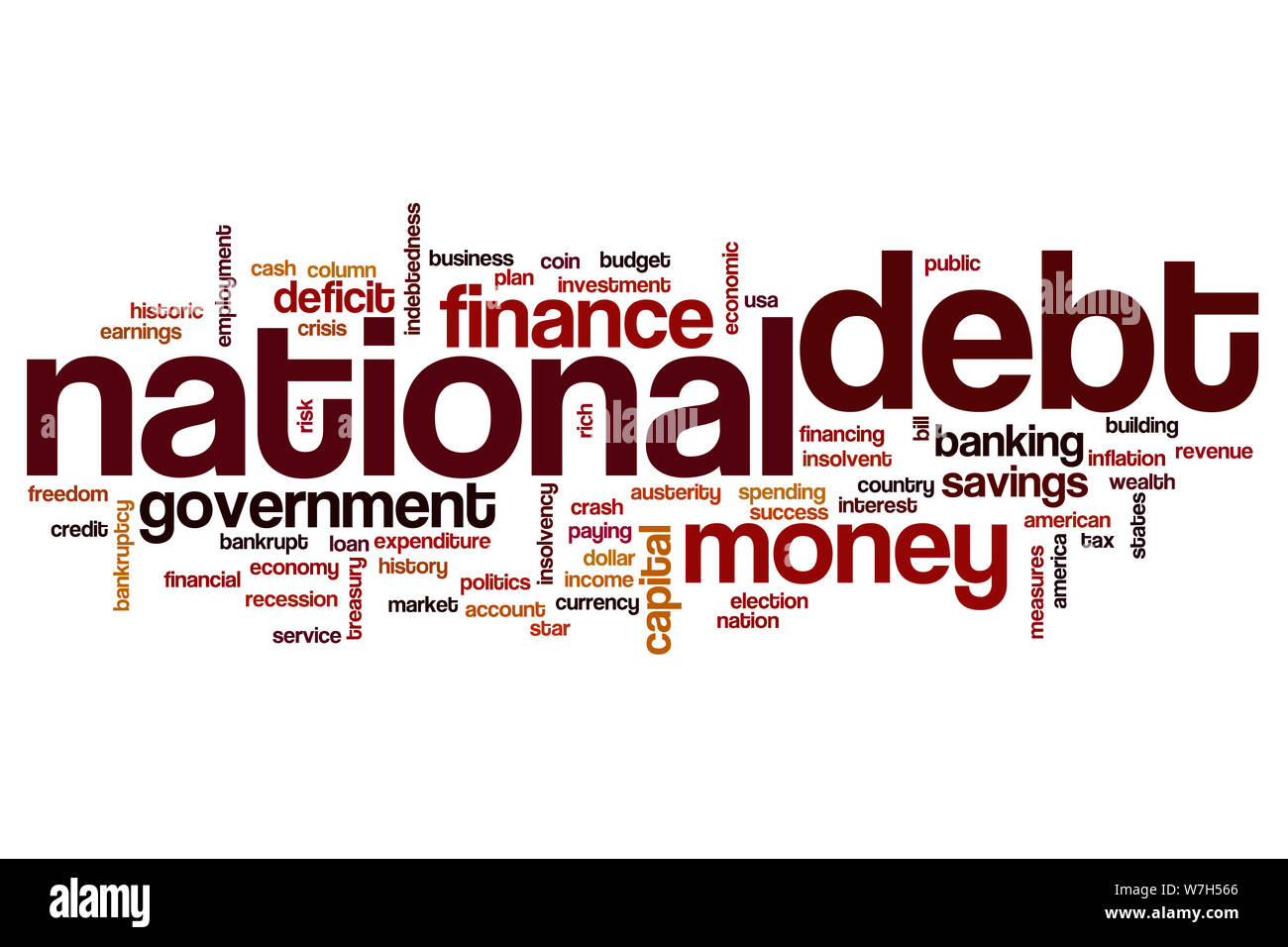 Debt word cloud hi-res stock photography and images - Alamy